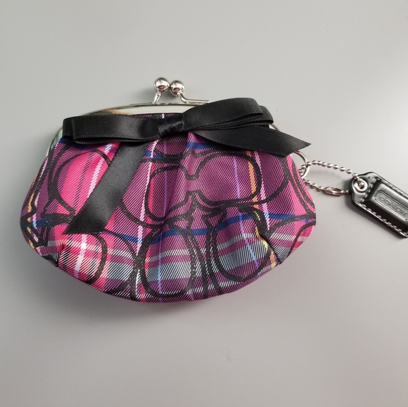 Coach | Bags | Coach Beautiful Ribbon Coins Pouch Signature | Poshmark